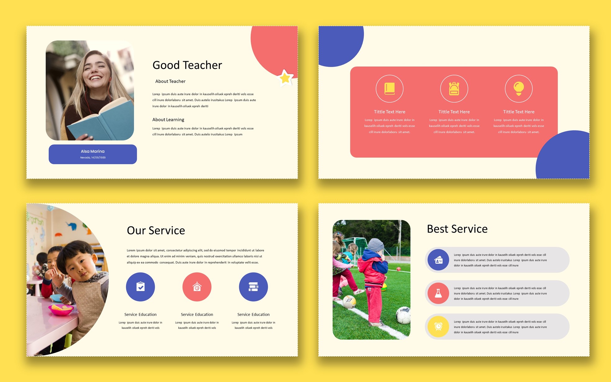 Toddler-Education PowerPoint Template, Presentation Templates ...