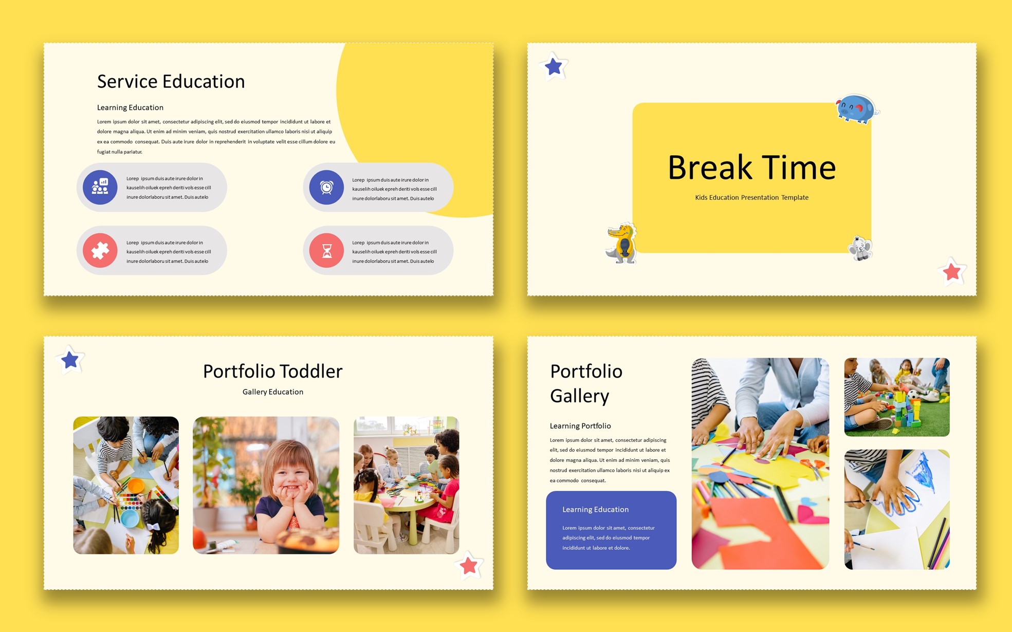 Toddler-Education PowerPoint Template, Presentation Templates ...