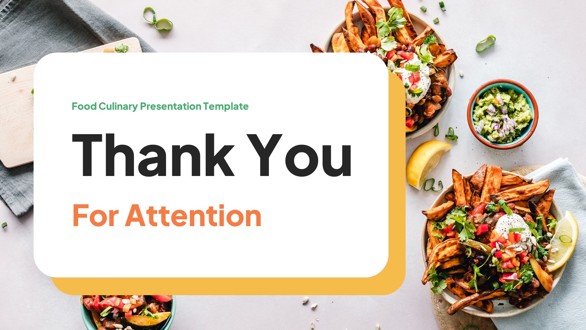Gurihe - Food Culinary Powerpoint Template, Presentation Templates