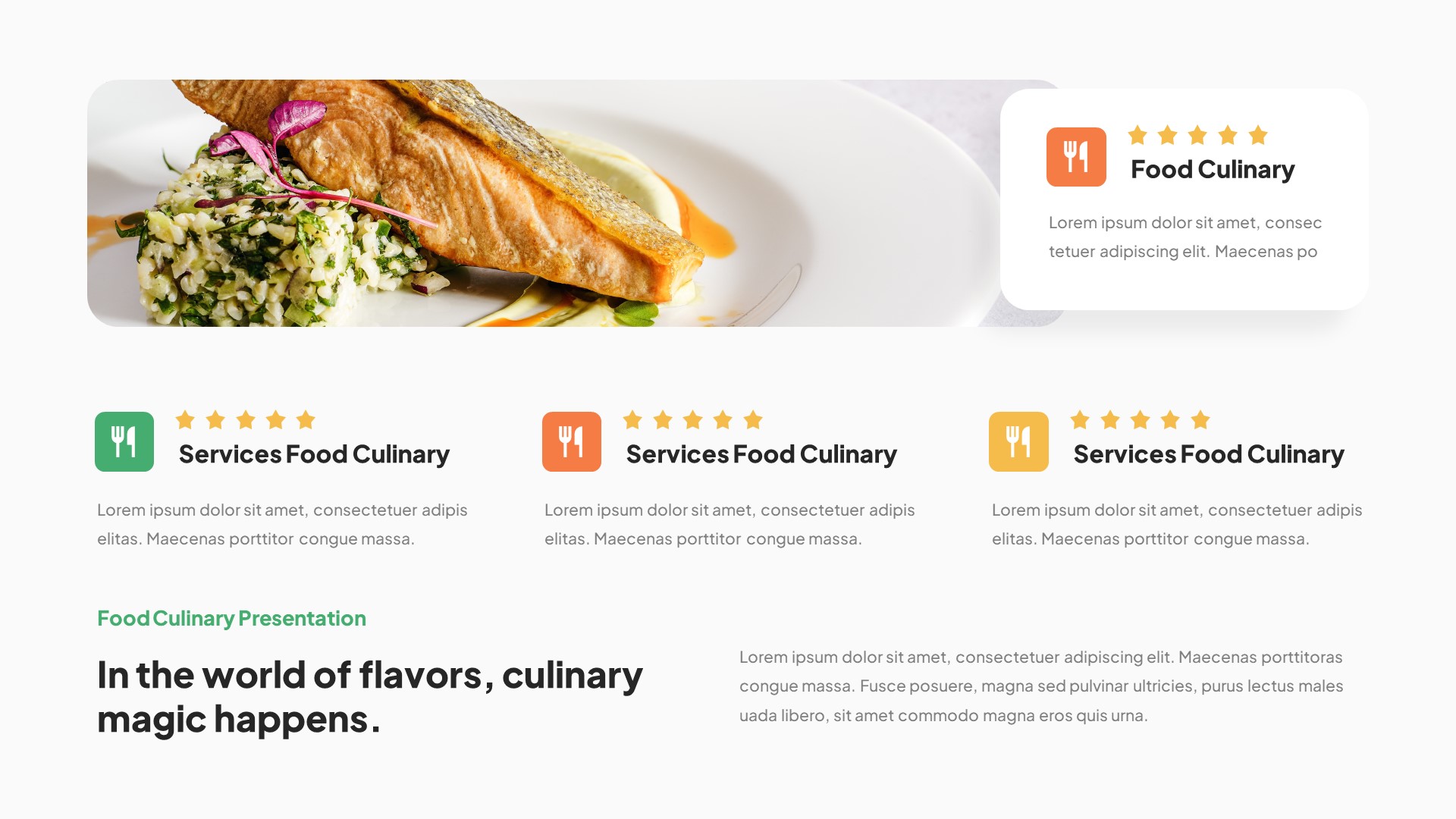 Gurihe - Food Culinary Keynote Template, Presentation Templates ...