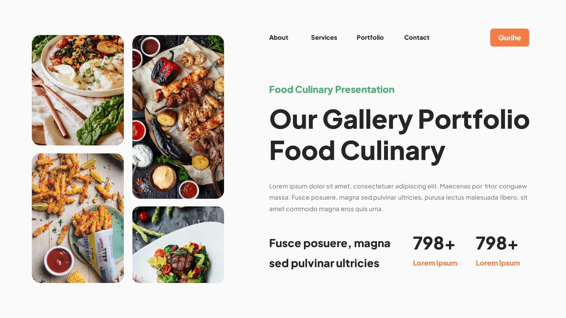Gurihe - Food Culinary Keynote Template, Presentation Templates ...