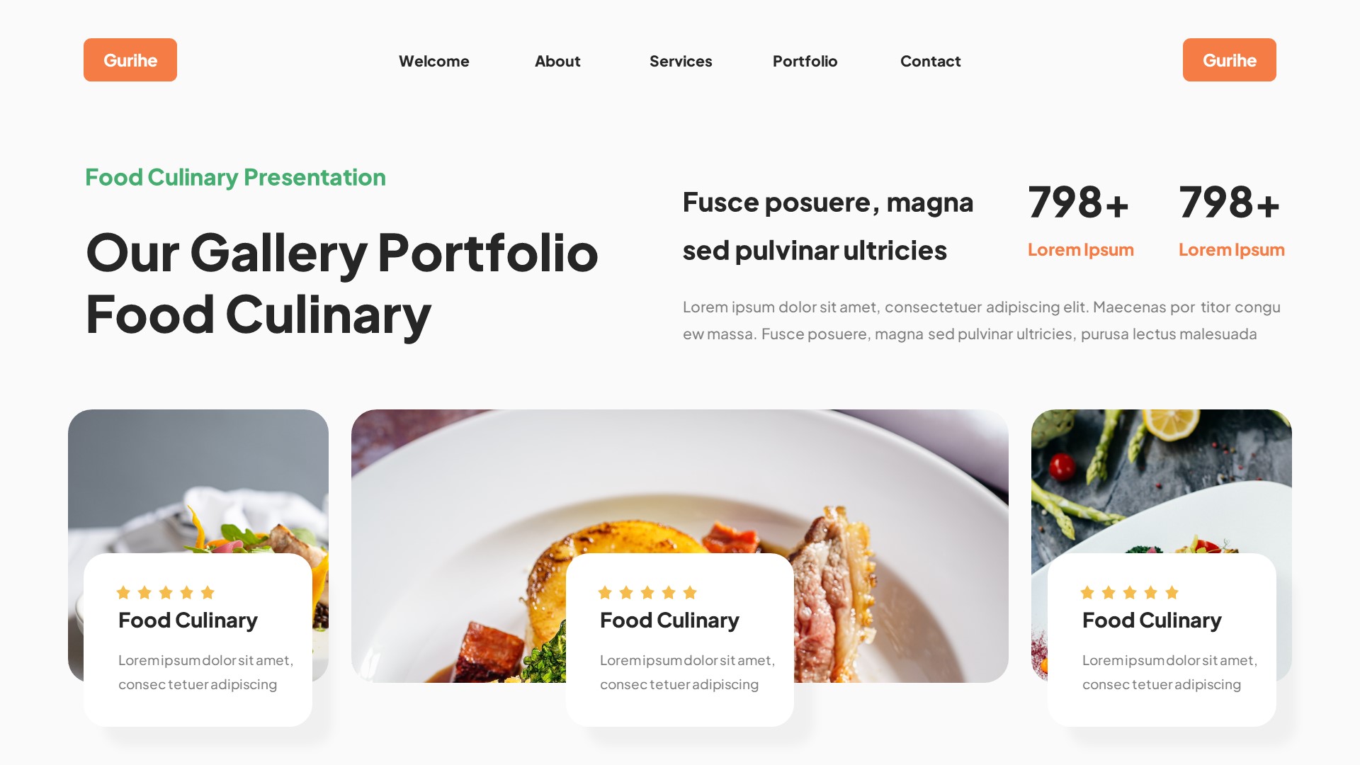 Gurihe - Food Culinary Keynote Template, Presentation Templates ...