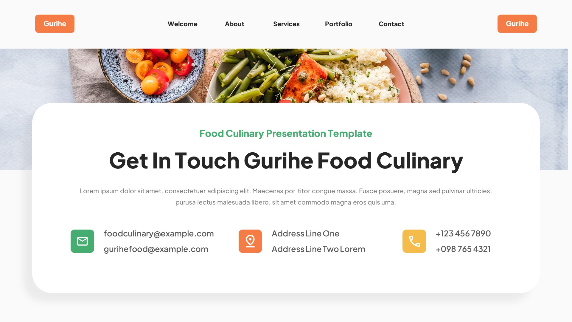 Gurihe - Food Culinary Google Slides Template by Enative | GraphicRiver