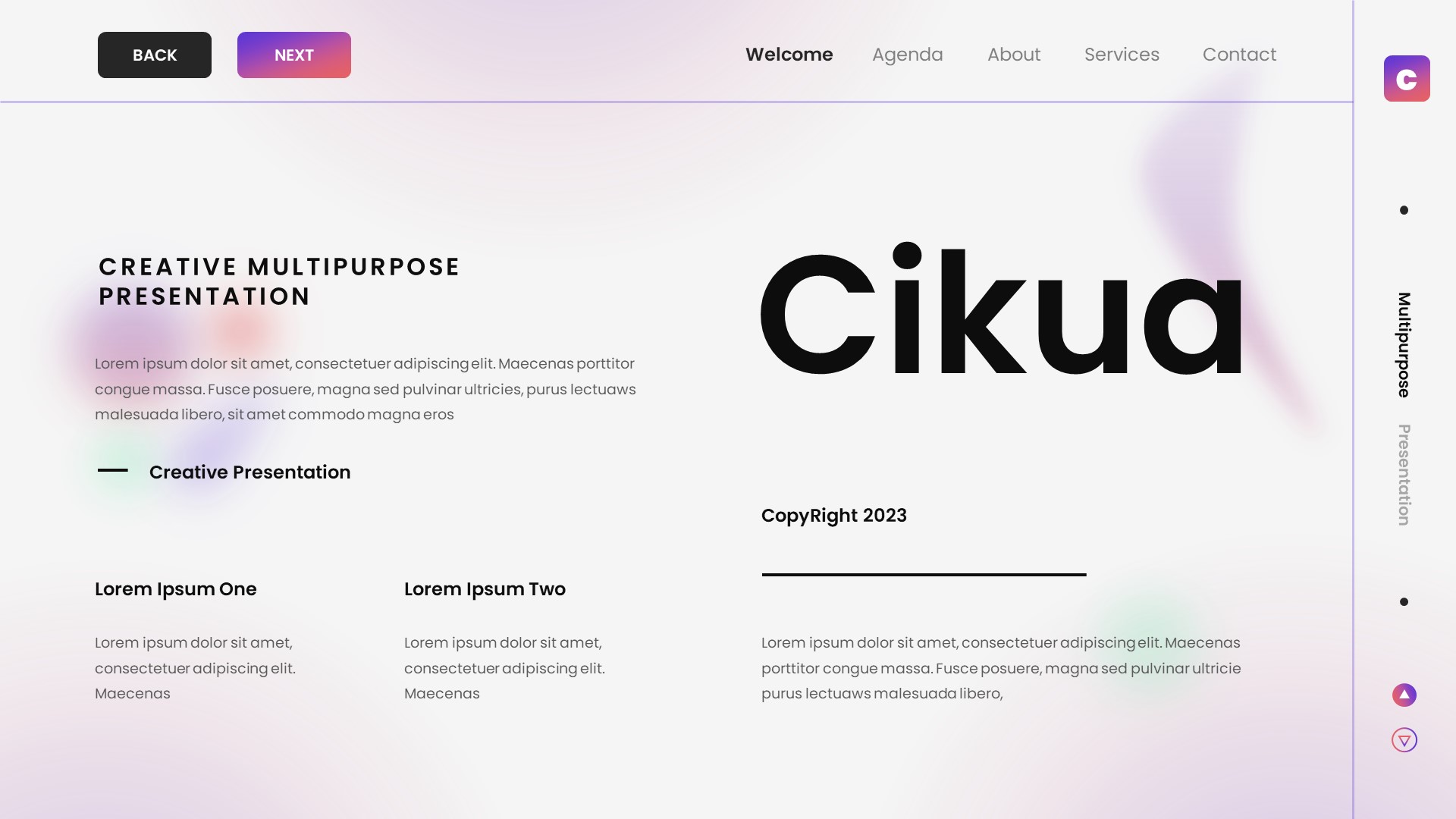 Cikua - Creative Multipurpose Powerpoint Template, Presentation Templates