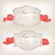 Romantic Label with Ribbon Vector Illustration, Vectors | GraphicRiver