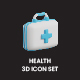 Health 3D Icon Pack, Graphics | GraphicRiver