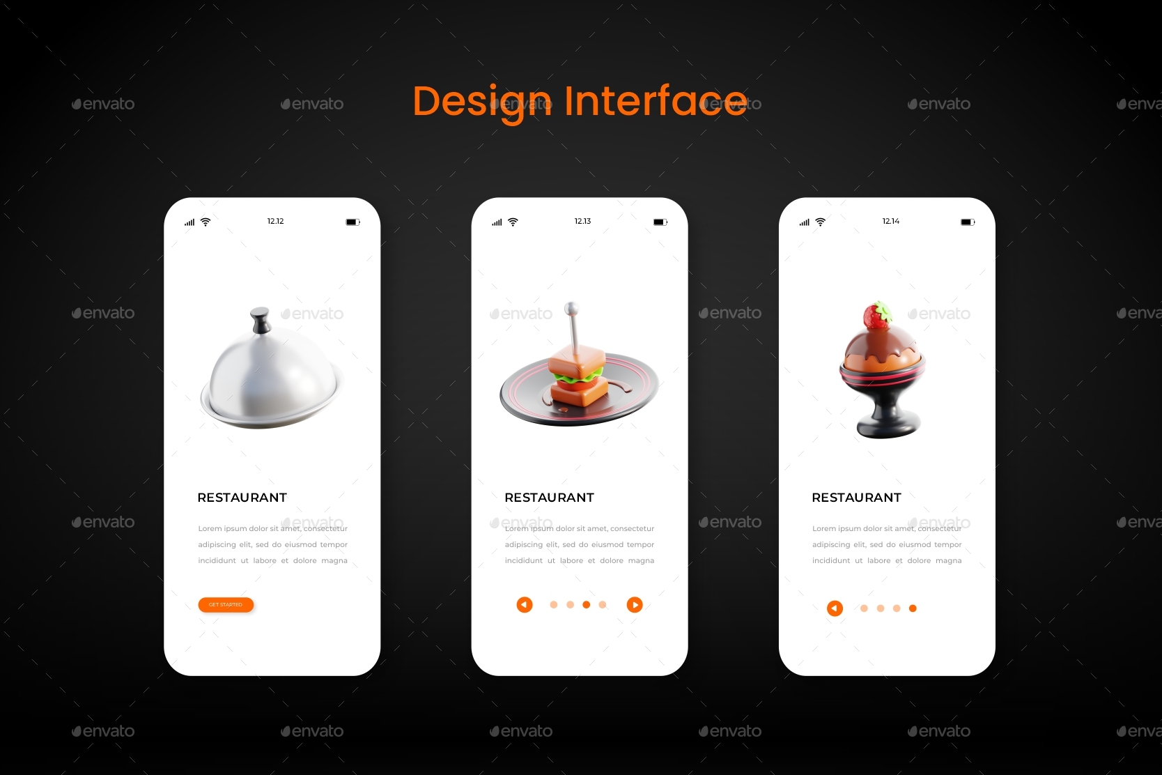 Food & Restaurant 3D Icon Pack, Graphics | GraphicRiver
