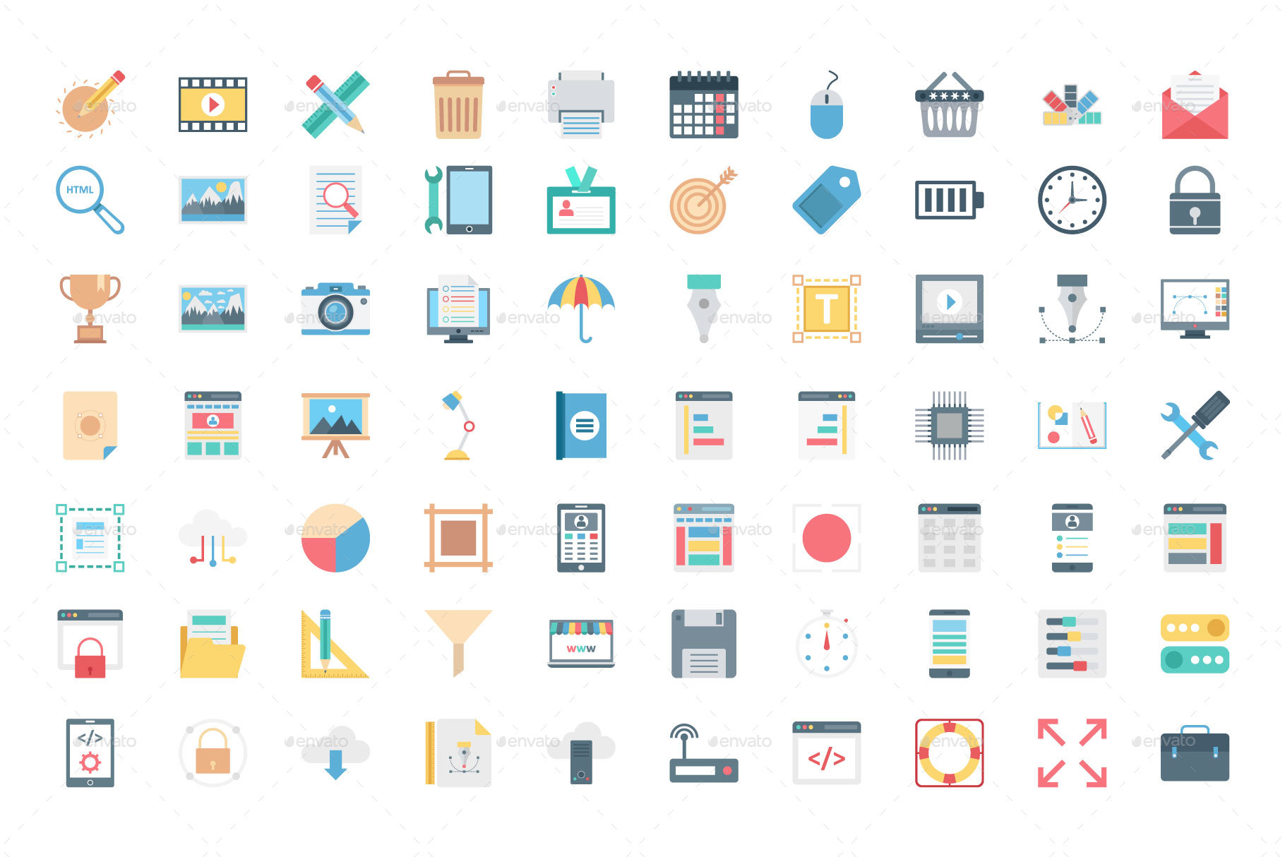 Web Design and Development |AI | SVG | EPS, Icons | GraphicRiver