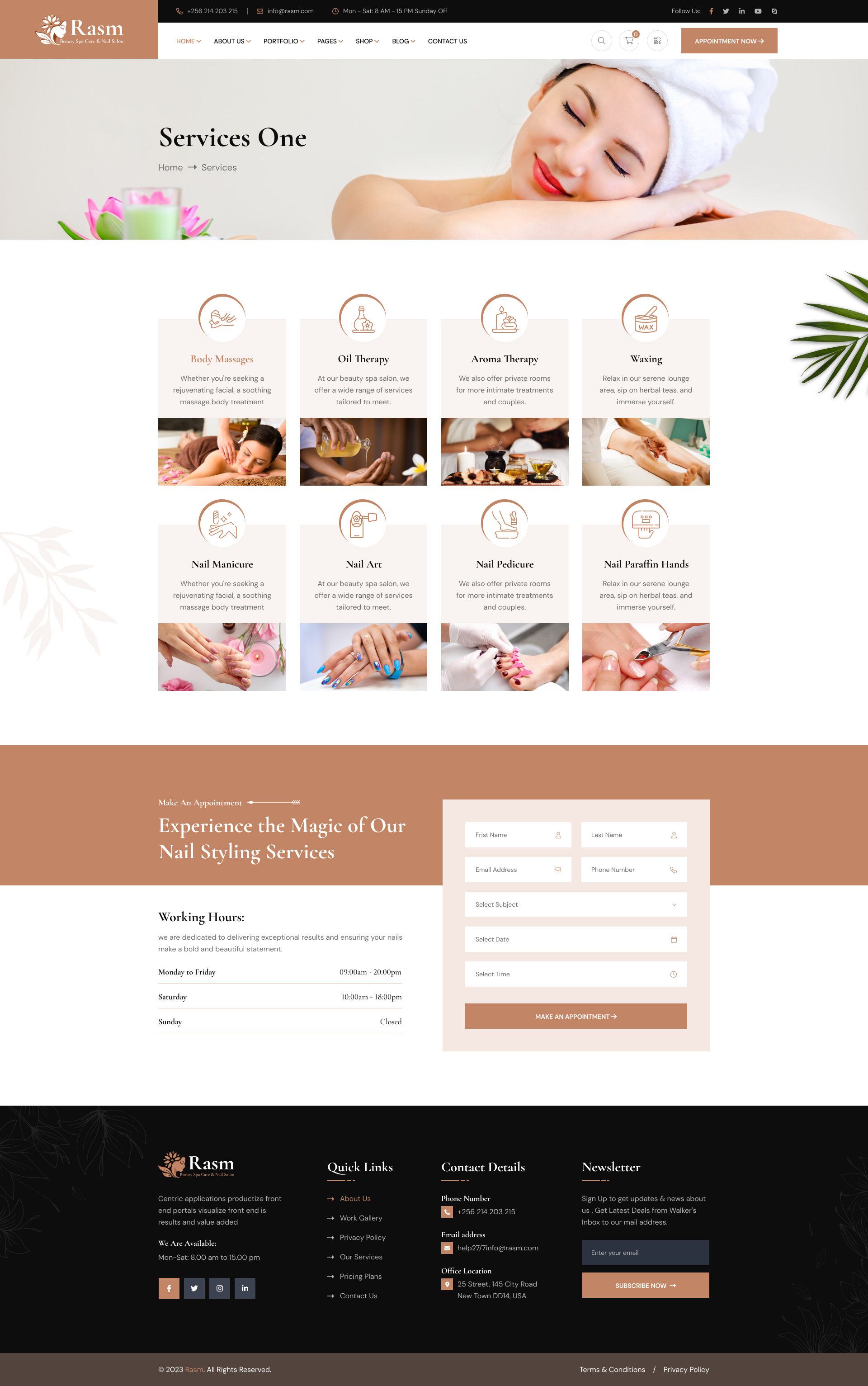 Rasm – Beauty Spa Care & Nail Salon Figma Template by themeholy ...