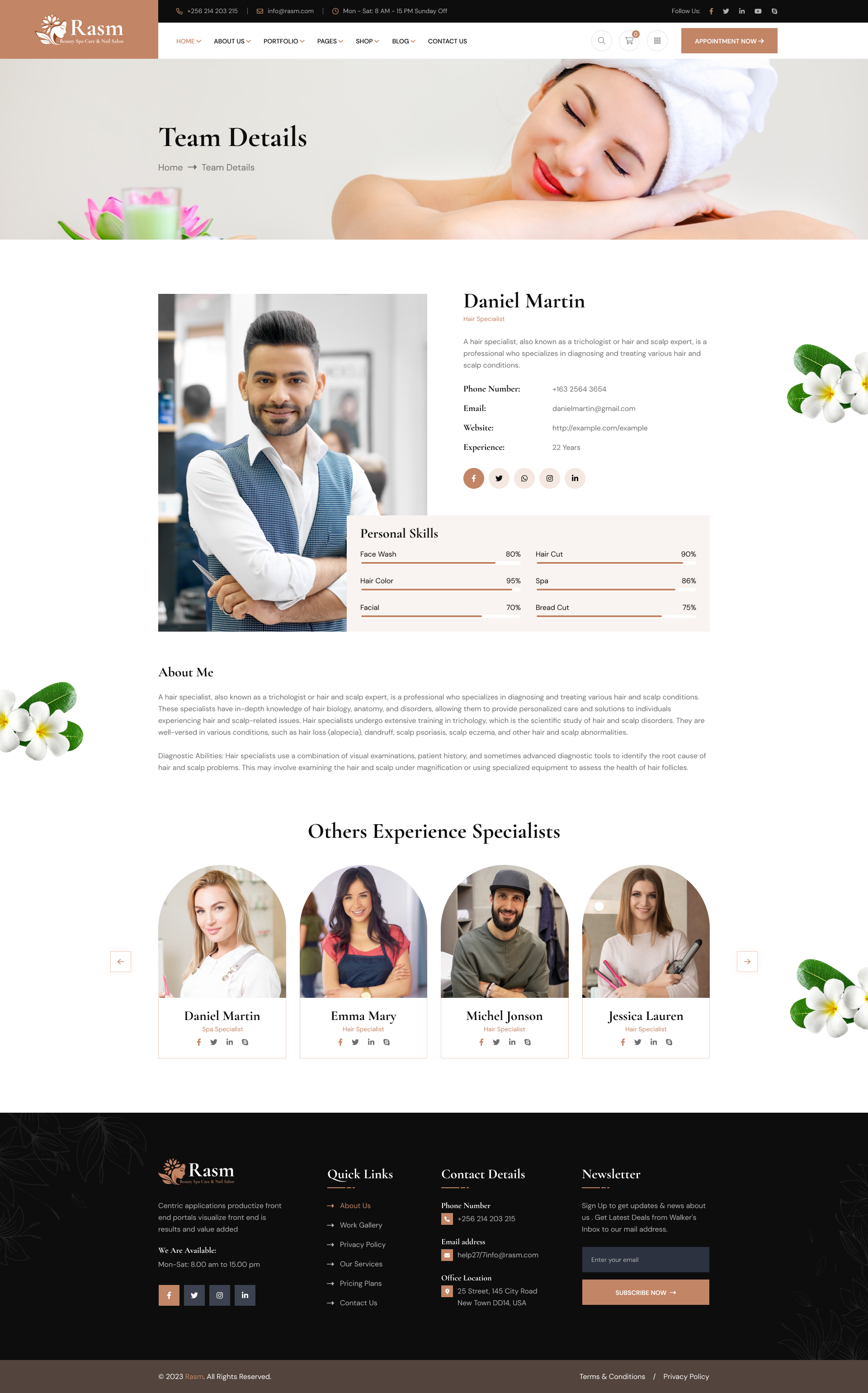 Rasm – Beauty Spa Care & Nail Salon Figma Template by themeholy ...