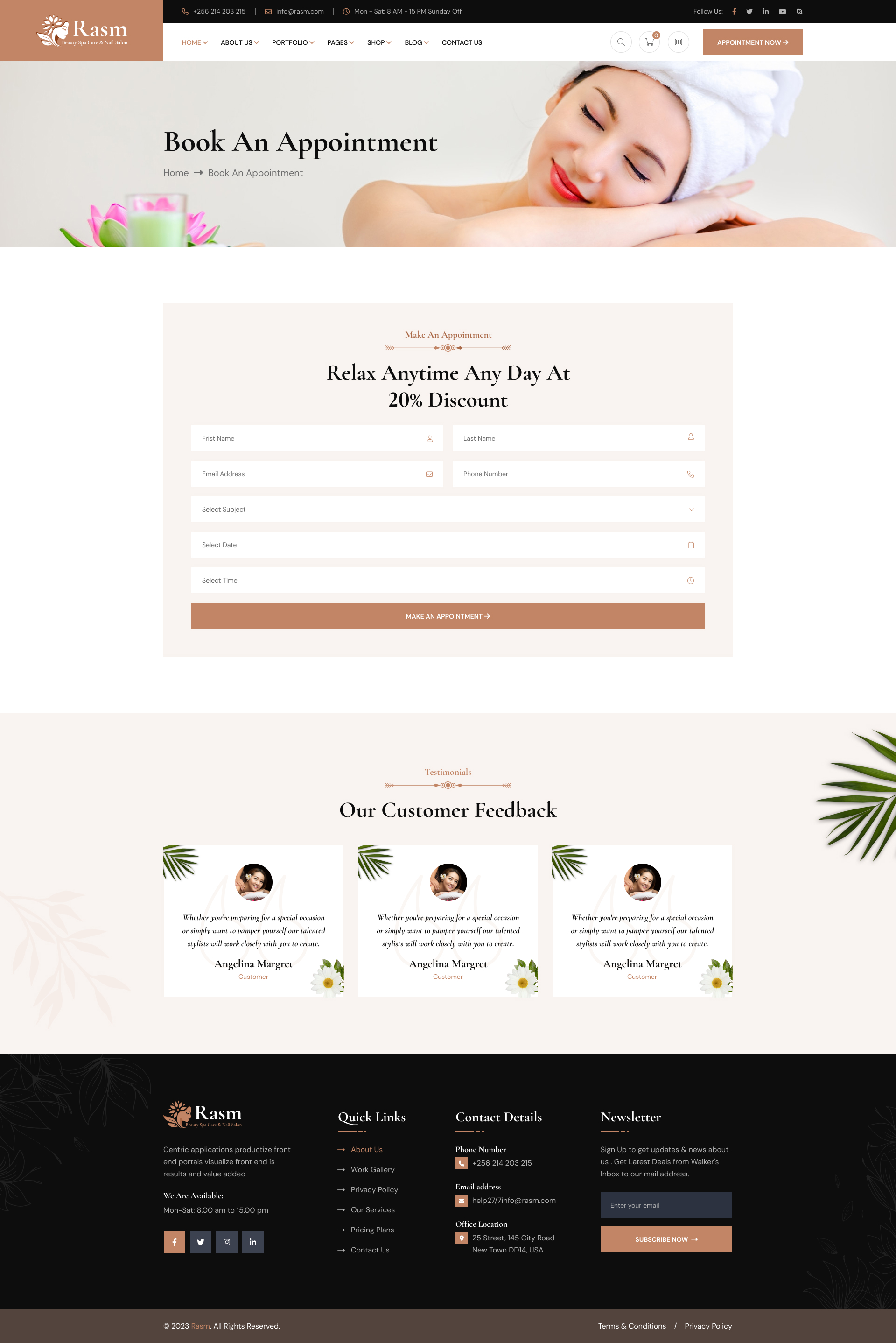 Rasm – Beauty Spa Care & Nail Salon Figma Template by themeholy ...