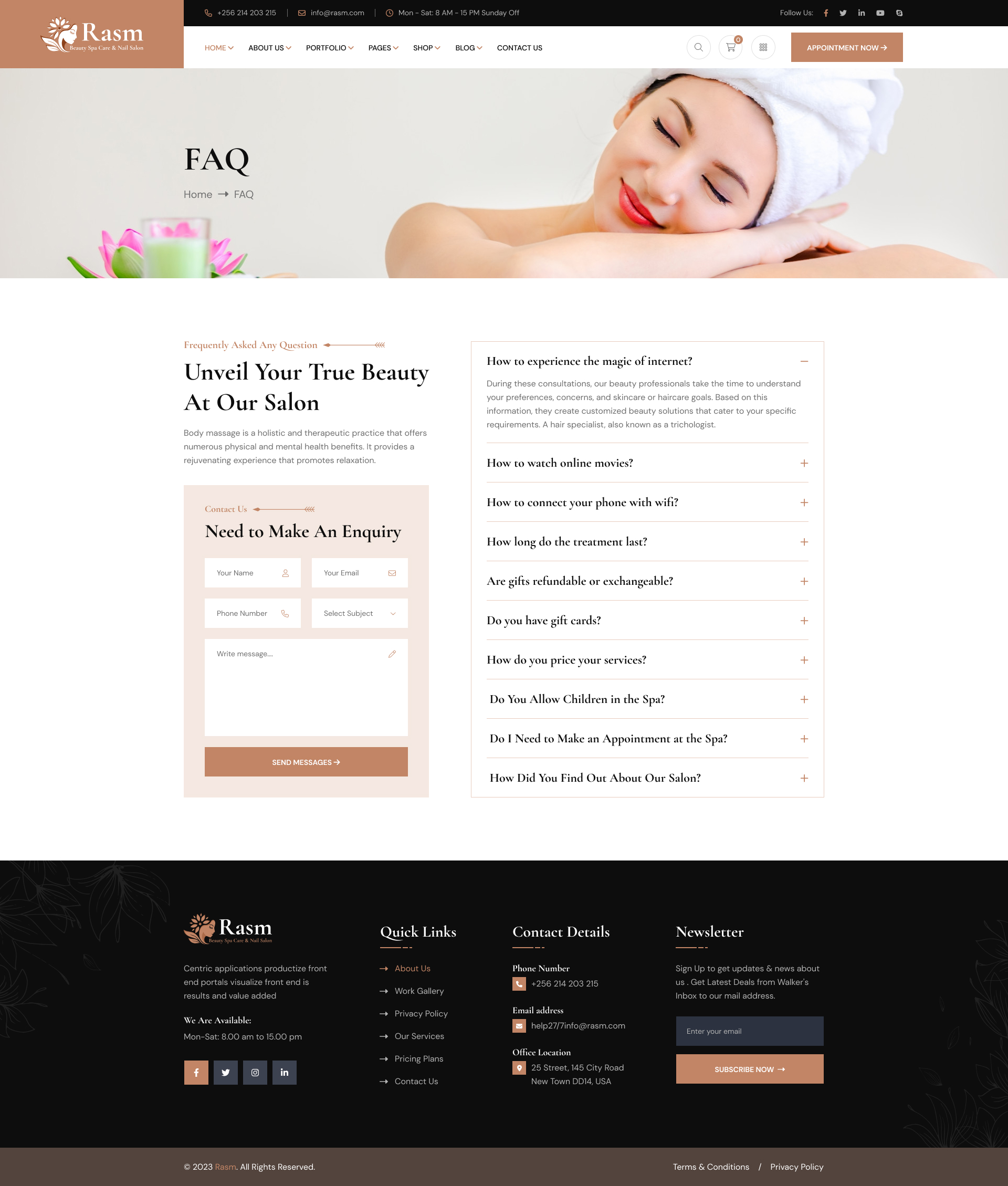 Rasm – Beauty Spa Care & Nail Salon Figma Template by themeholy ...