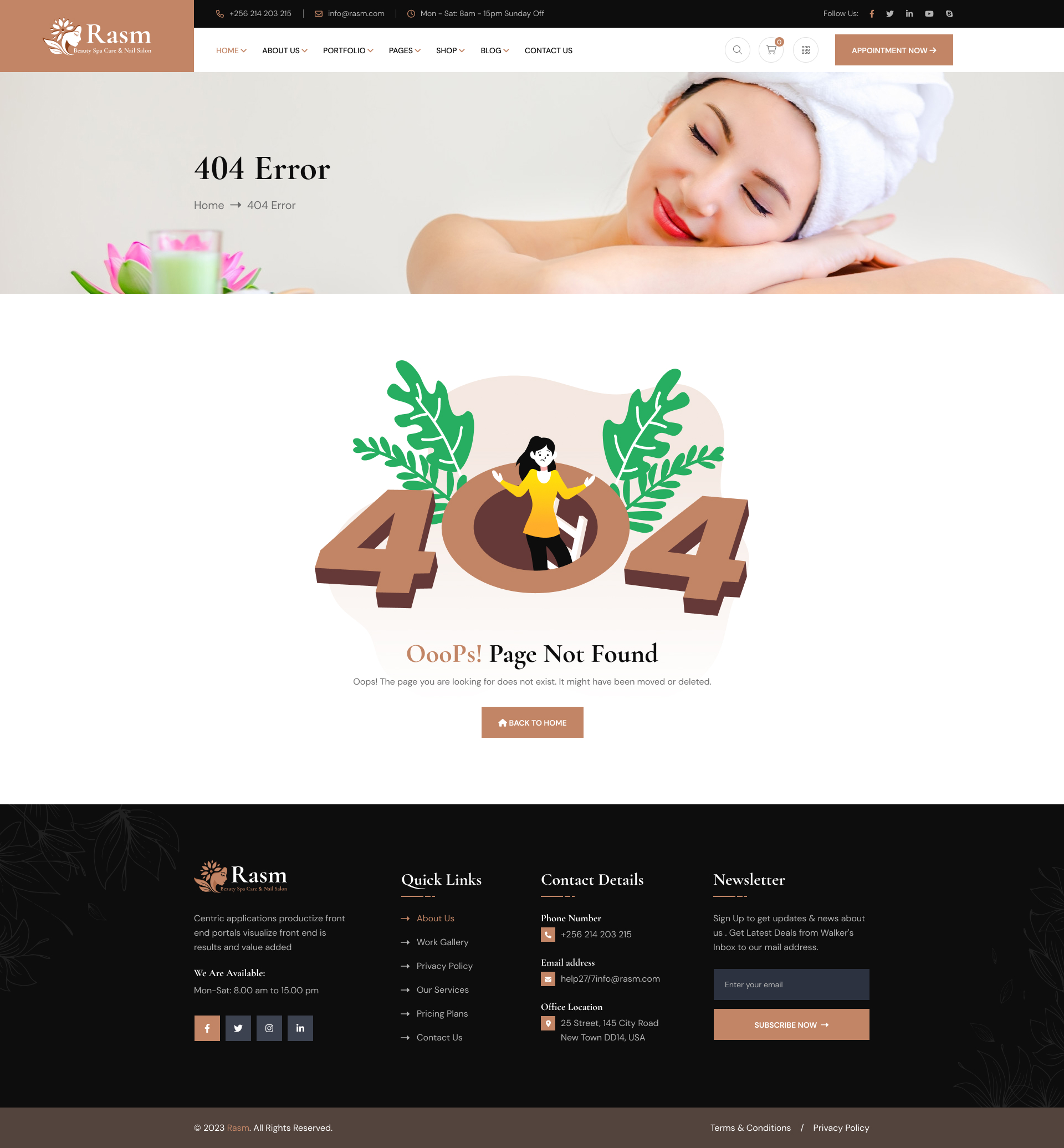 Rasm – Beauty Spa Care & Nail Salon Figma Template by themeholy ...