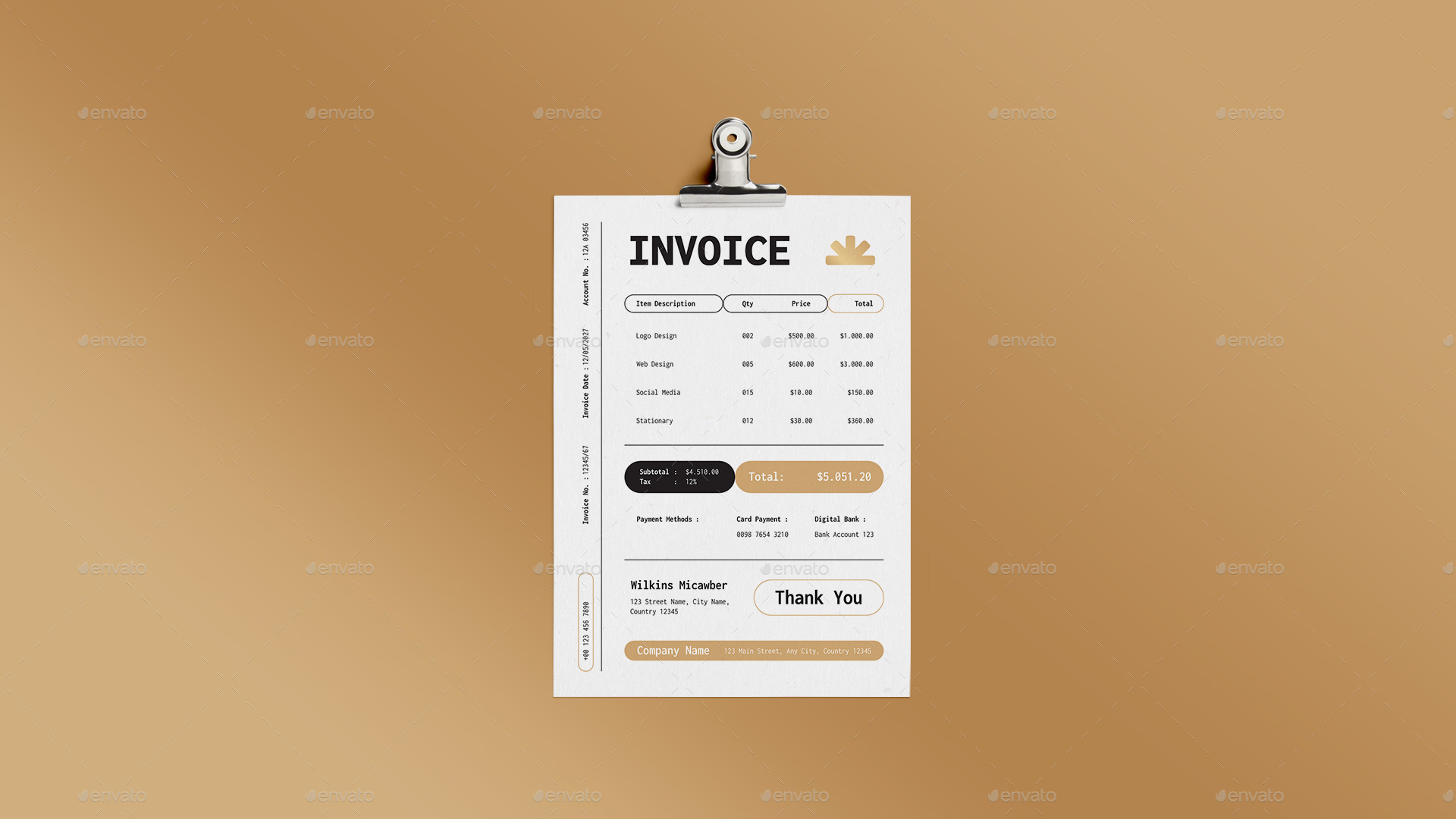 Modern Invoice, Print Templates | GraphicRiver