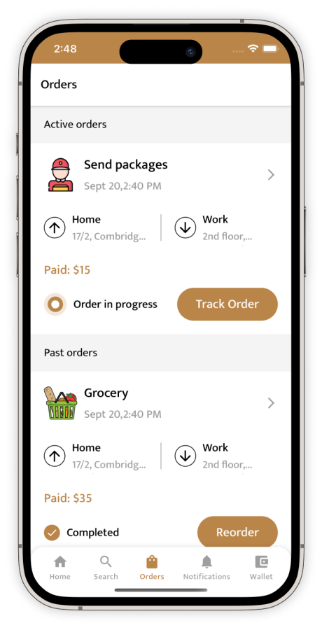 Courier Delivery Ionic App Template | 2 Apps | User App + Delivery App | CourierPro by ...