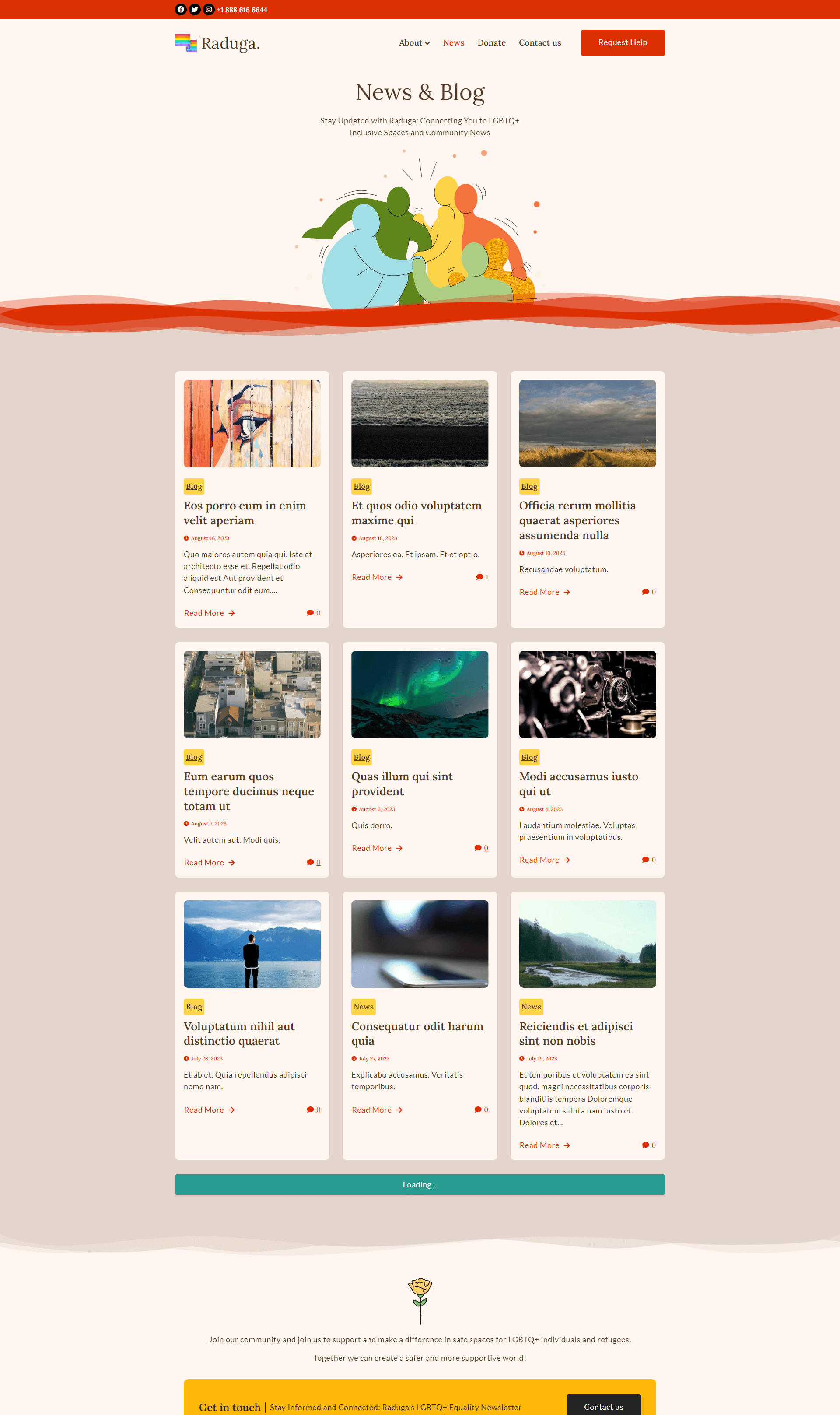 Raduga - LGBTQI+ Care Community Elementor Template Kit by LeMira | ThemeForest