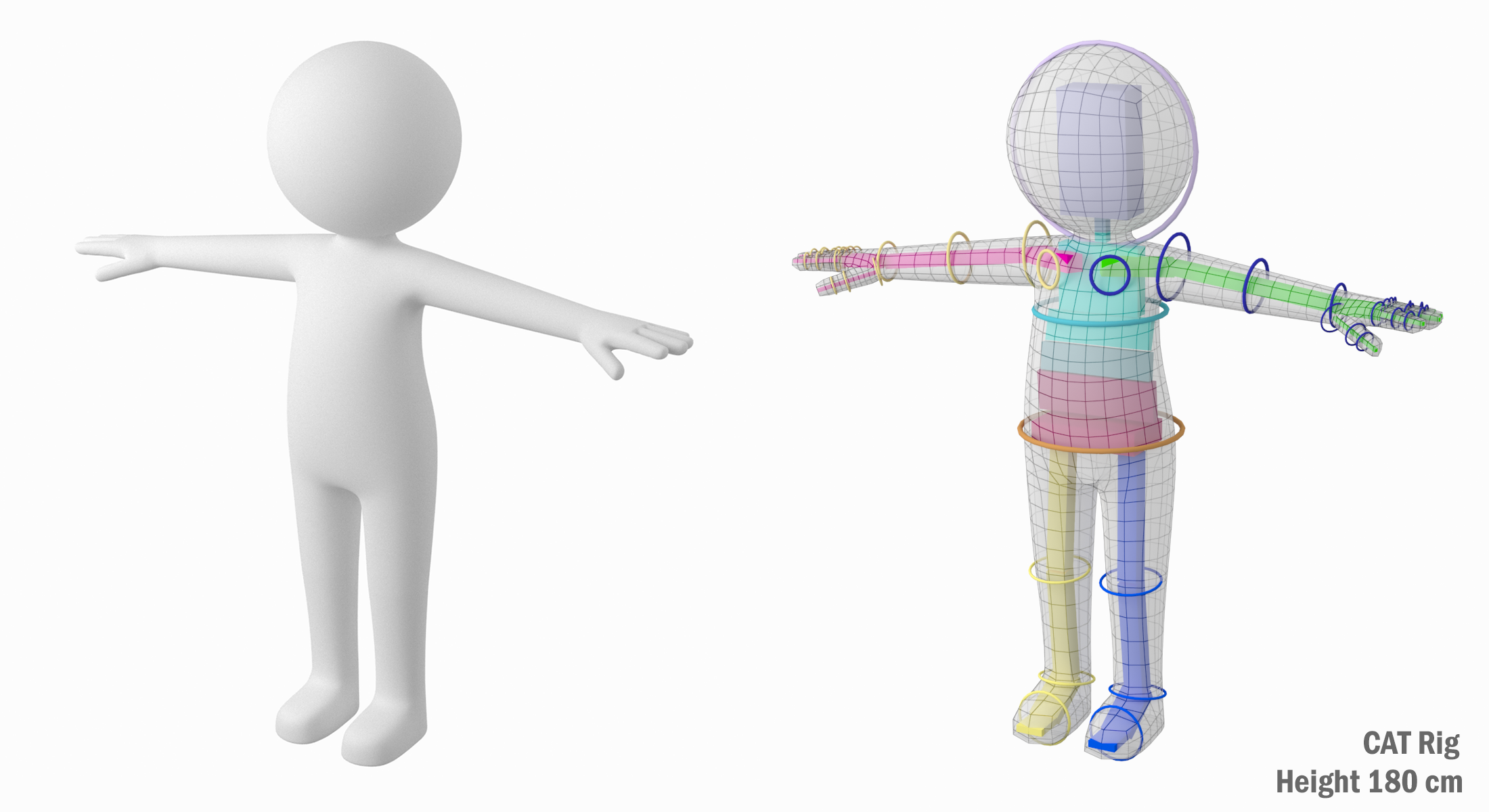 Adult Stickman 180cm CAT Rig by valeriik | 3DOcean