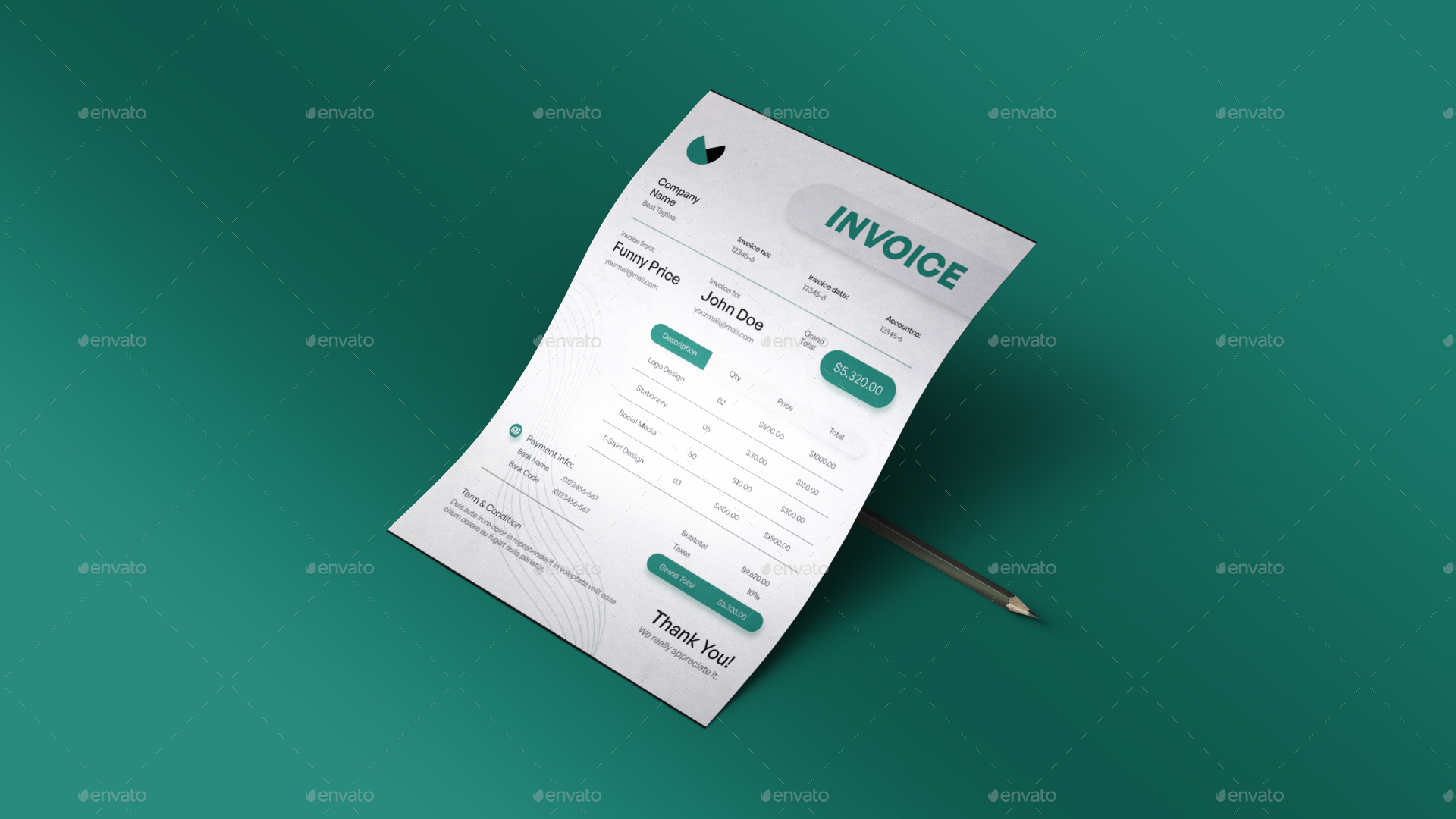 Modern Invoice, Print Templates | GraphicRiver