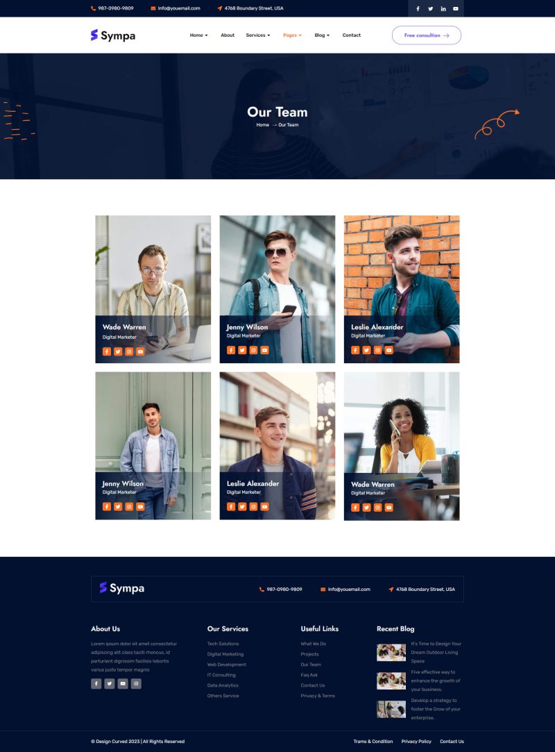 Sympa - IT Solutions & Technology Elementor Template Kit by DesignCurved