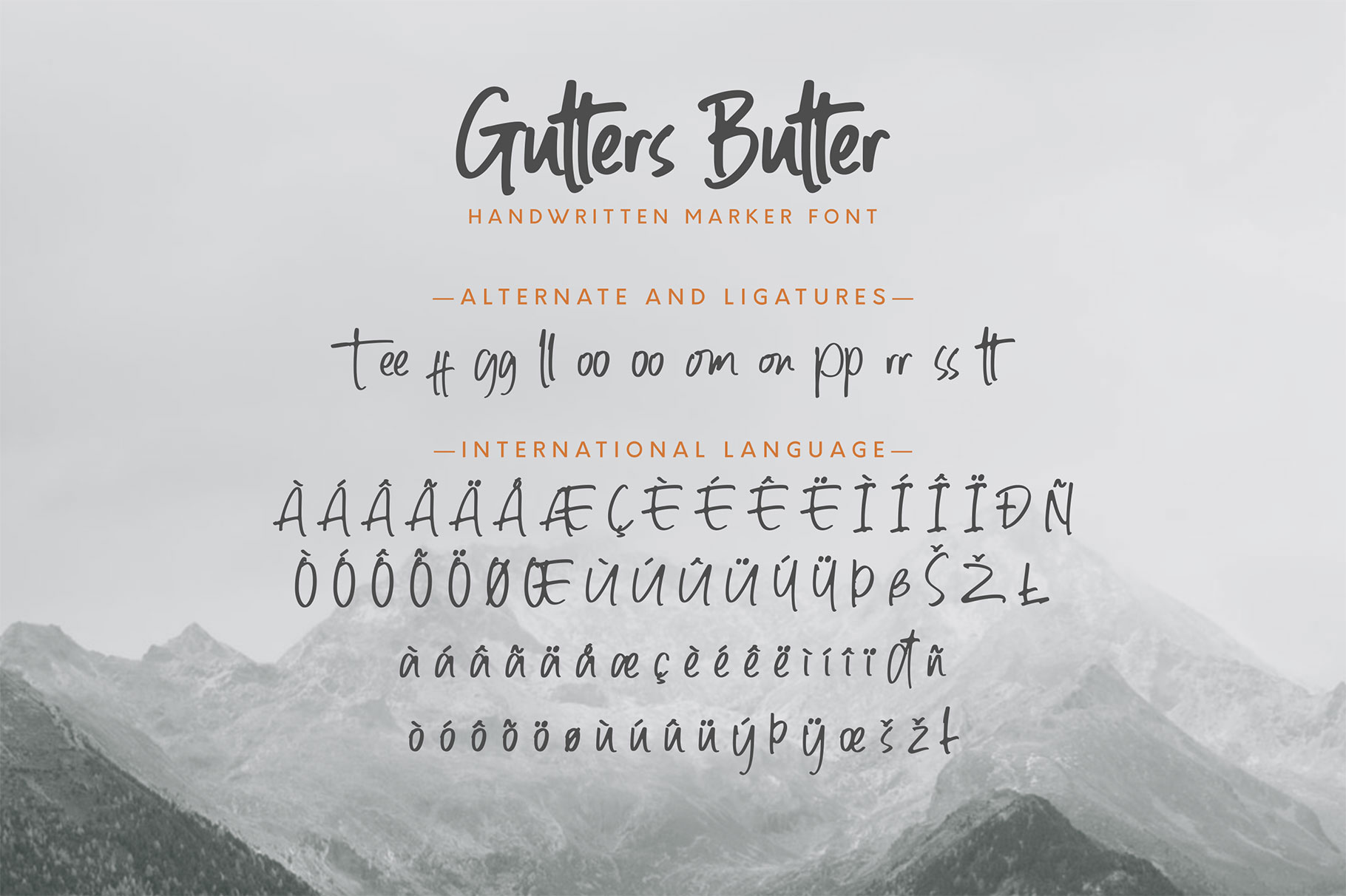Gutters Butter, Fonts | GraphicRiver