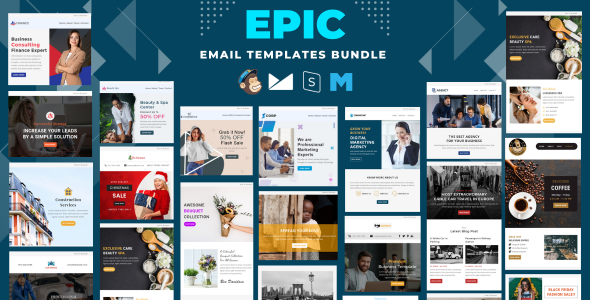 Epic - Multi-Concept Email Templates Bundle by pennyblack | ThemeForest