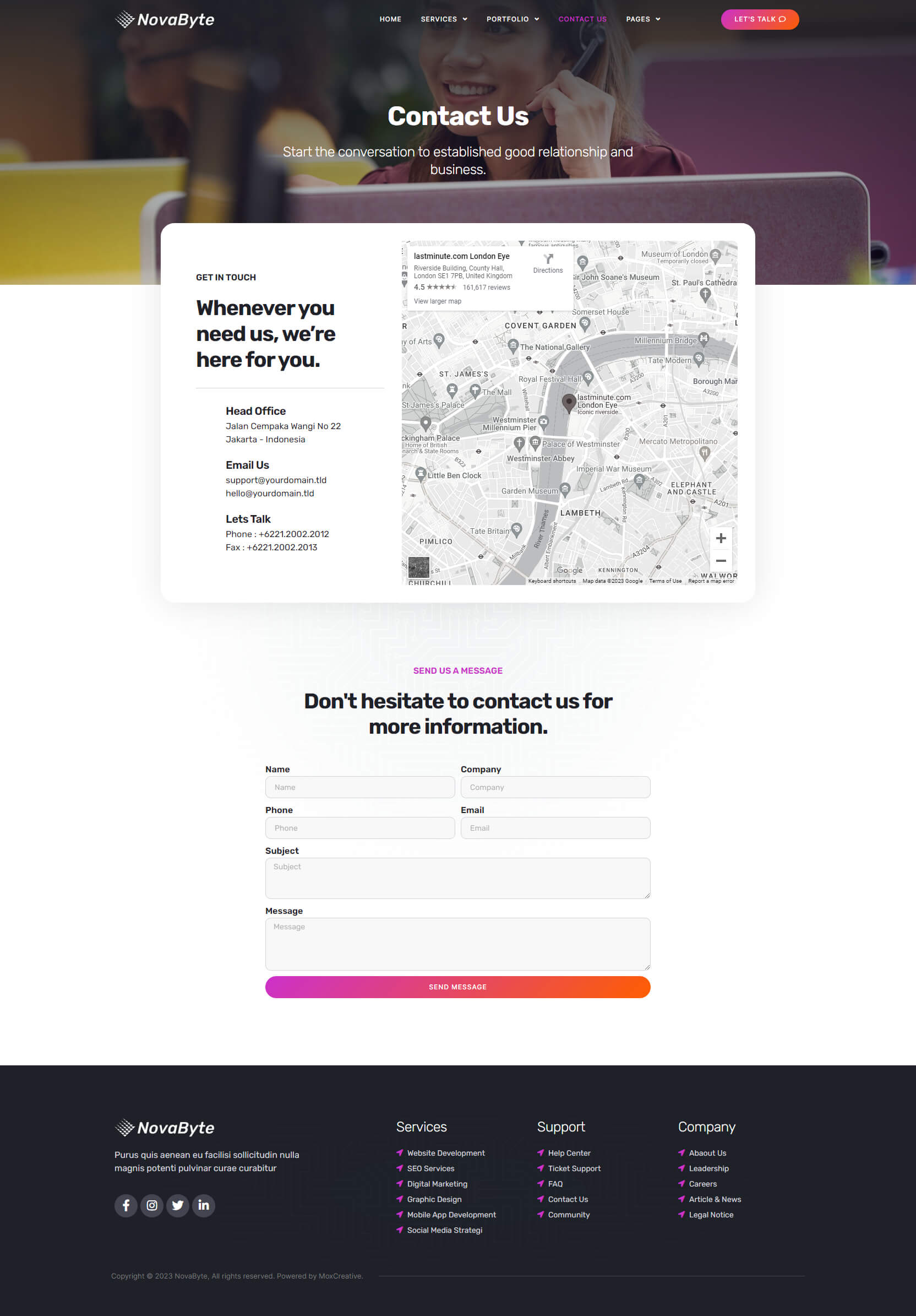 Novabyte - IT Solutions & Services Company Elementor Pro Template Kit ...