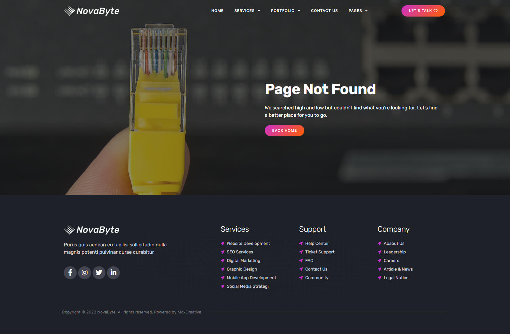 Novabyte - IT Solutions & Services Company Elementor Pro Template Kit ...