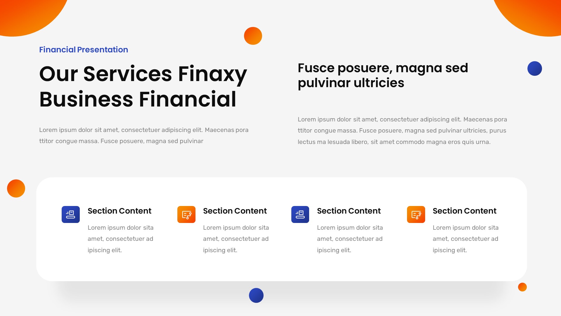 Finaxy - Financial Powerpoint Template, Presentation Templates ...