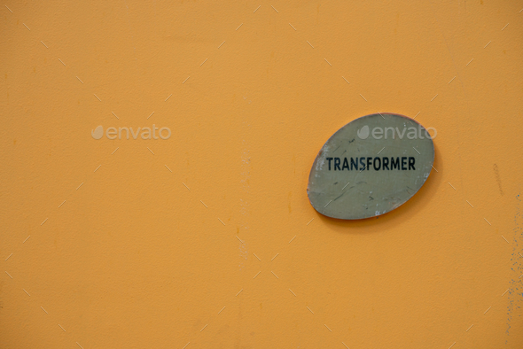 Transformers room english sign on the wall Stock Photo by wirestock