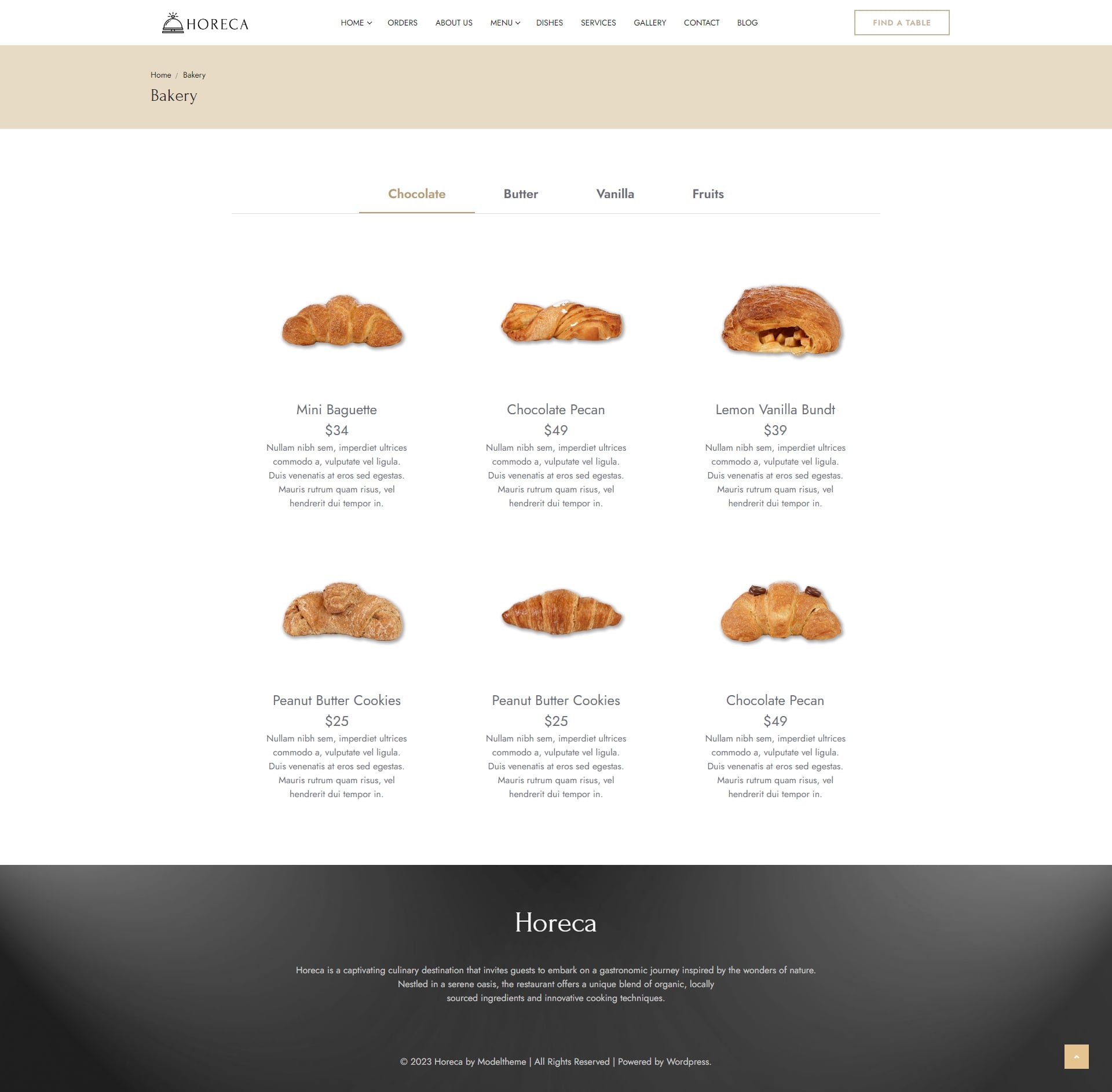 HoReCa - Restaurant & Food Menus Theme by modeltheme | ThemeForest