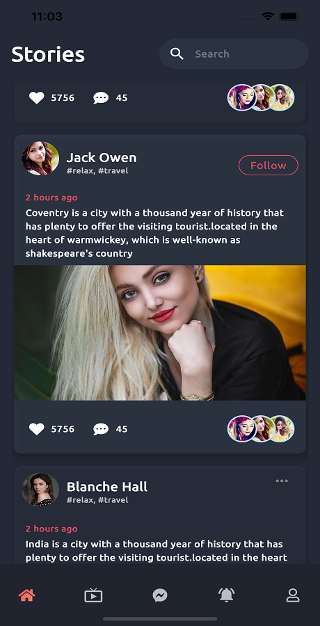 Social App Android App Template + iOS App Template | Flutter | Social ...