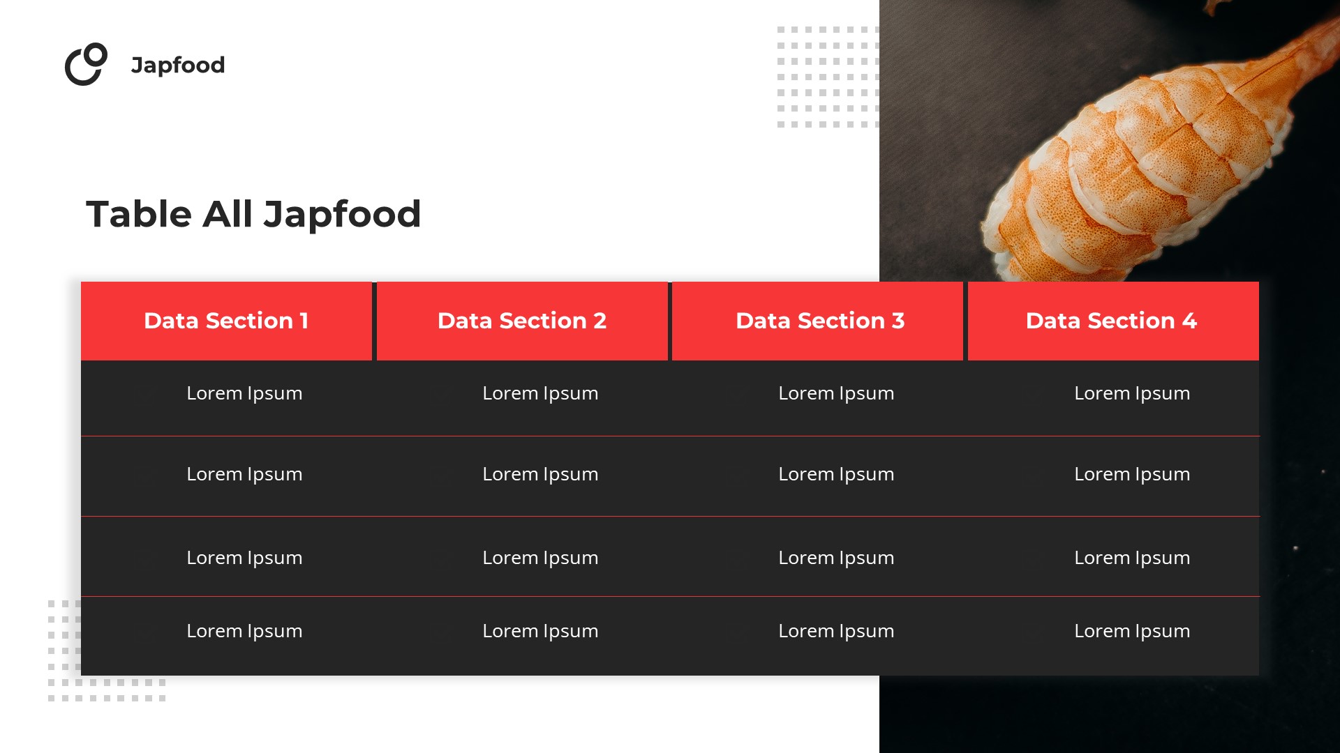Japfood - Japanese Food Powerpoint Template, Presentation Templates