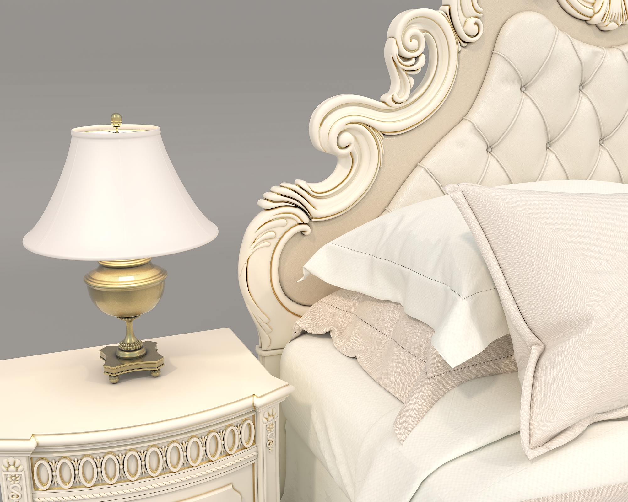 European Style Bed Set 20 by nhattuankts | 3DOcean