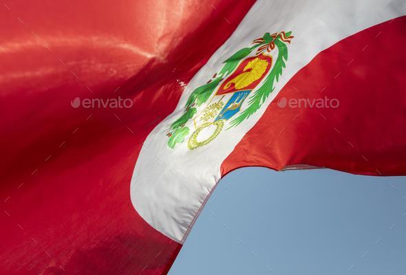 The national peru flag with symbol Stock Photo by wirestock | PhotoDune