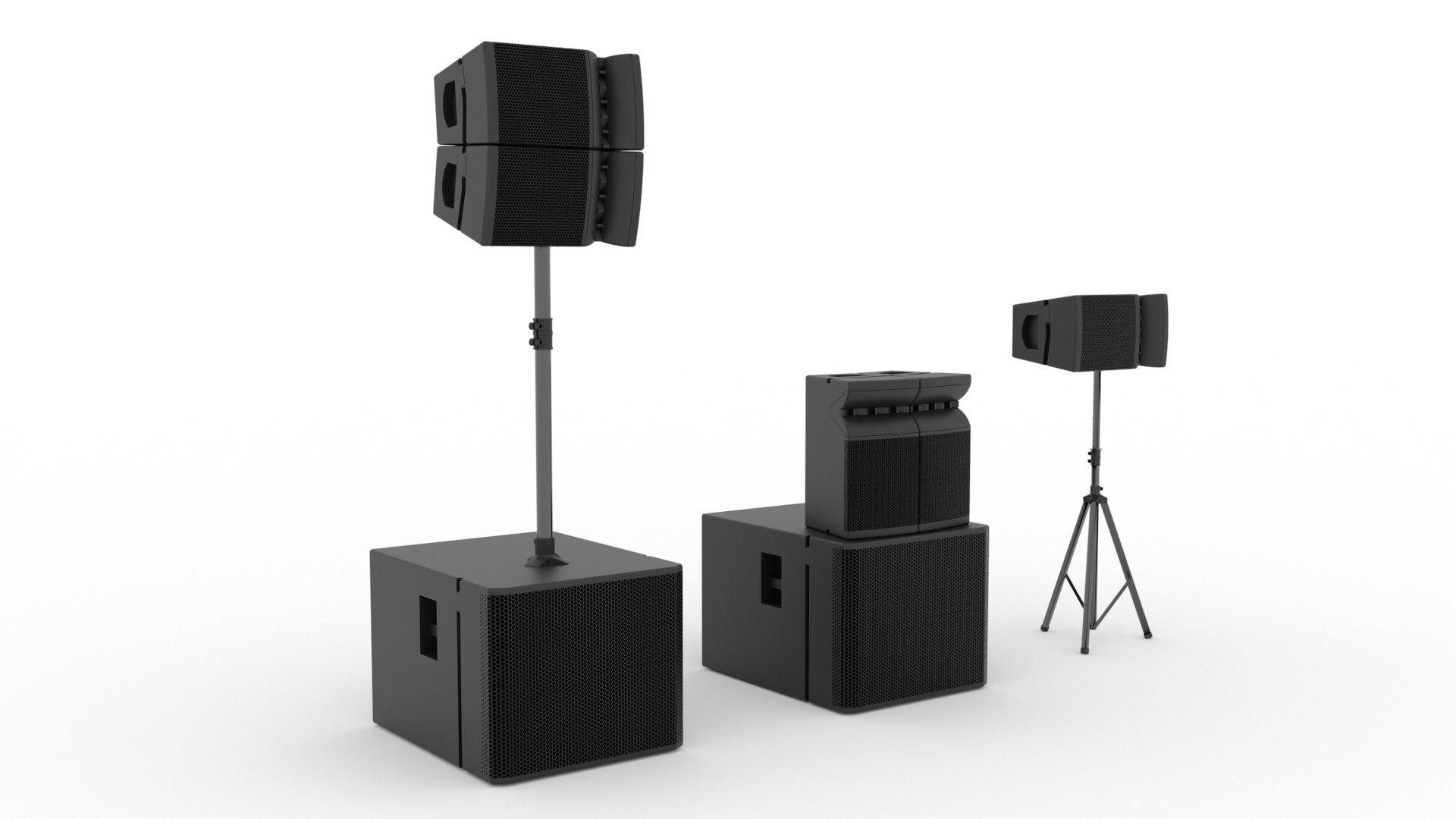 Concert Sound System Line Array JBL VRX by p3rless | 3DOcean