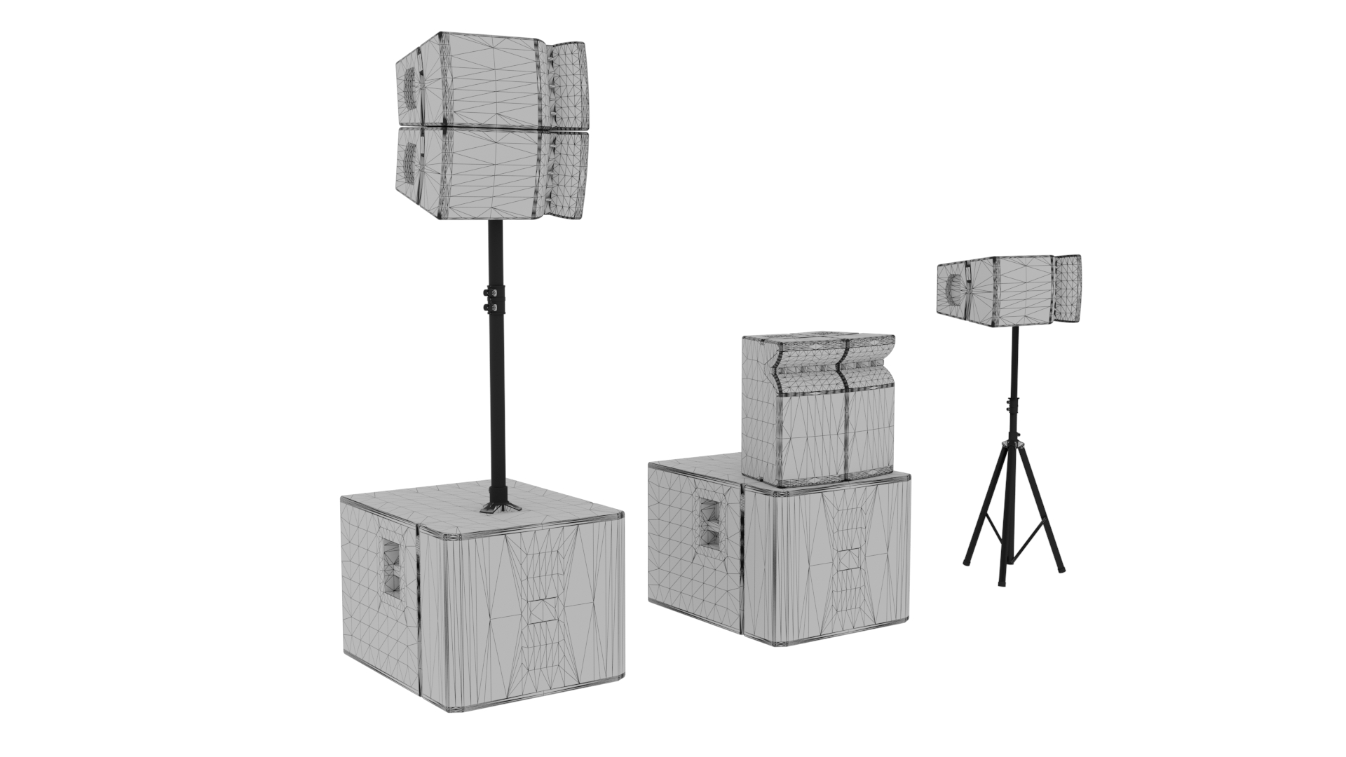 Concert Sound System Line Array JBL VRX by cgrkzl | 3DOcean