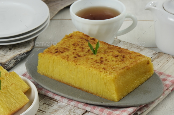 Bika ambon,Indonesian honeycomb cake.Popular from Medan, Indonesia ...