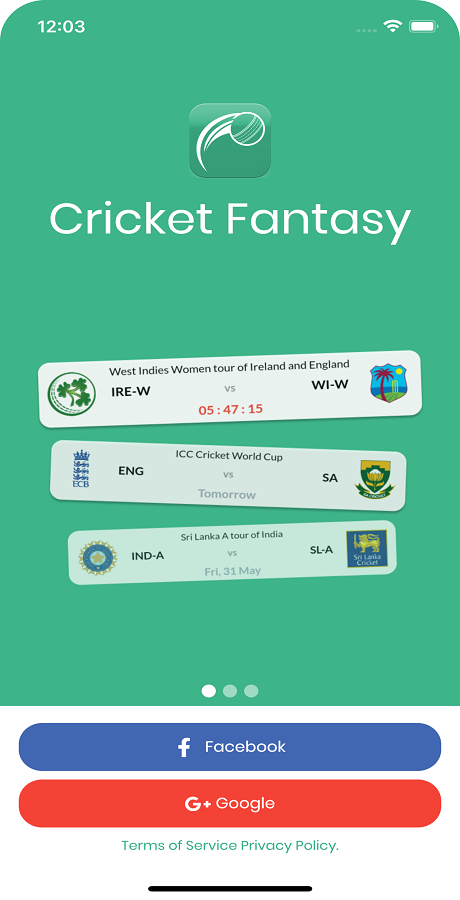 Cricket Fantasy Android App Template + iOS App Template | Flutter | Cricket Fantasy Game Dream11 ...
