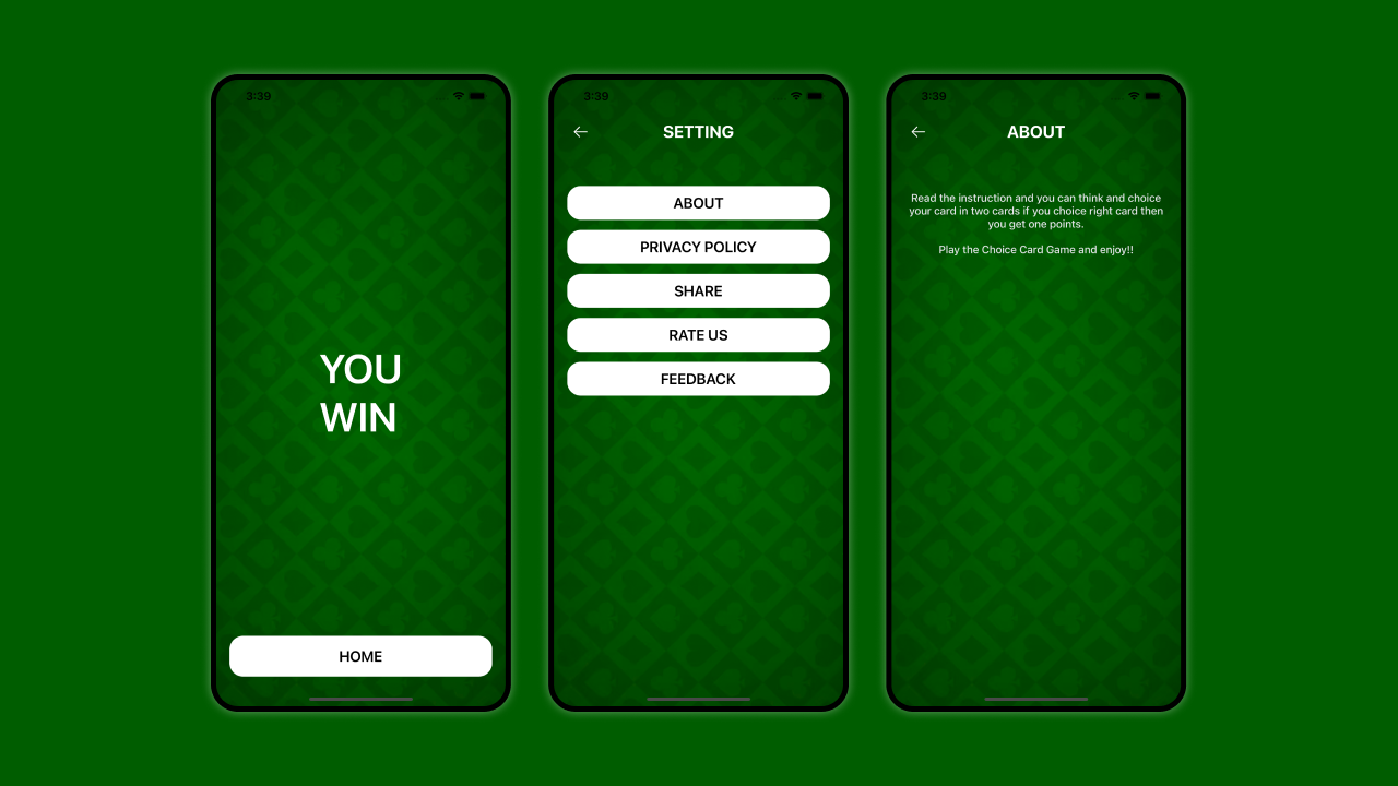 Choice Card - Poker iOS Card Game by sahilmoradiya | CodeCanyon