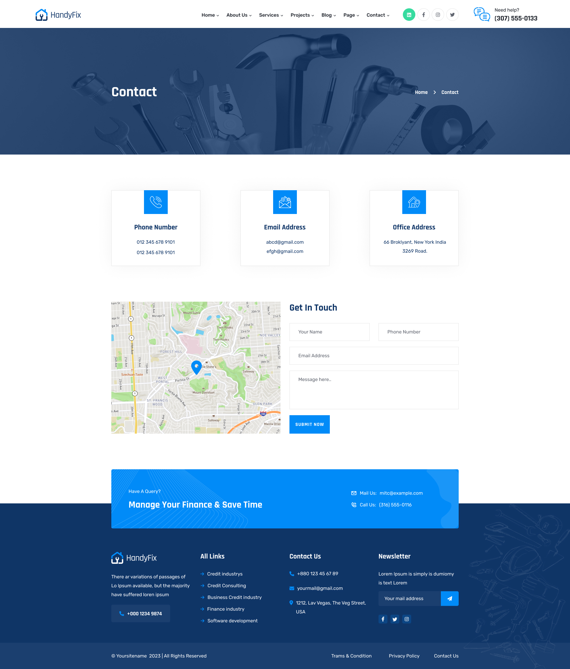 HandyFix - Handyman & Plumber Figma Template by bracketweb | ThemeForest