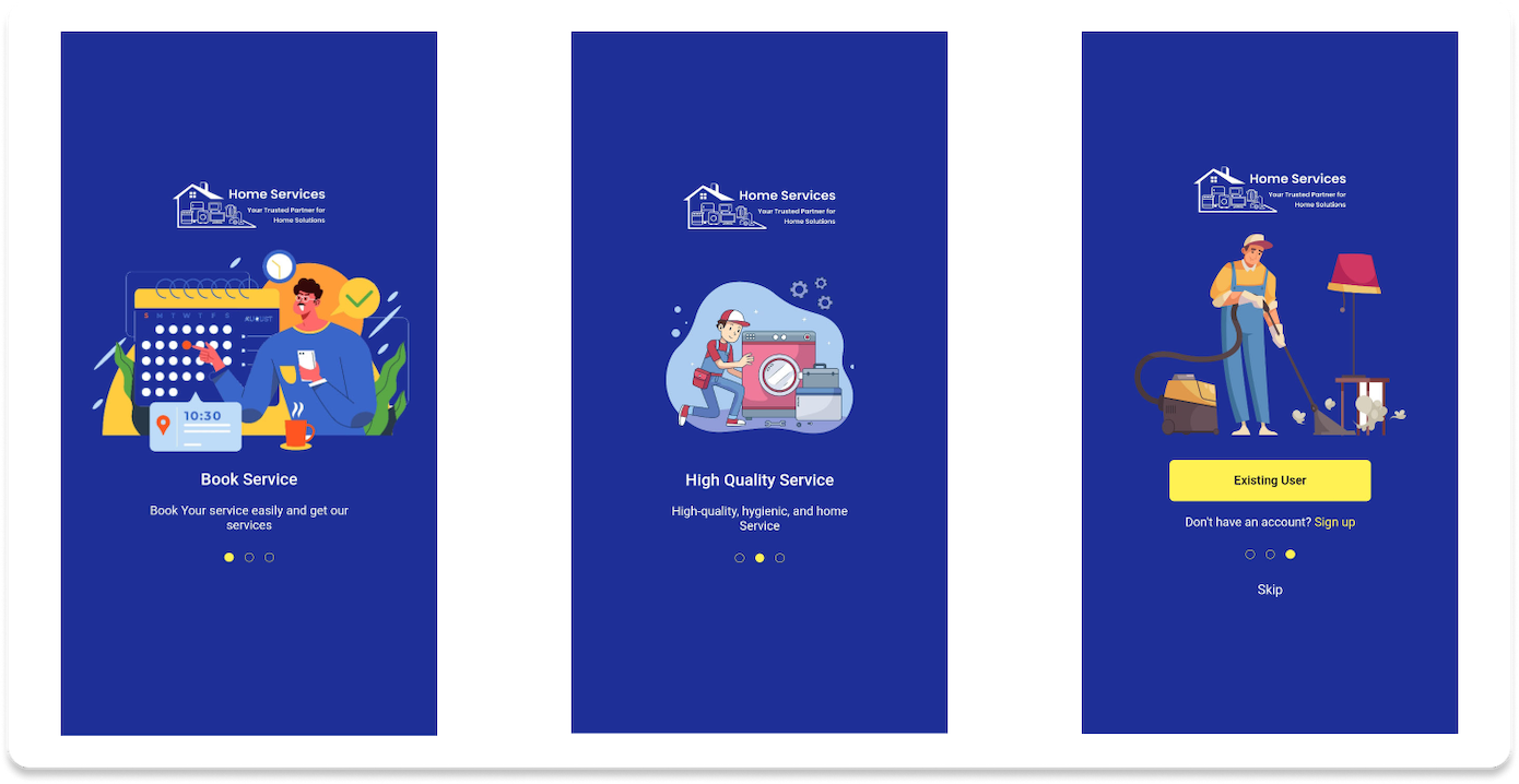 Home Service Ionic v7 UI Kit by developerankitkumar | CodeCanyon