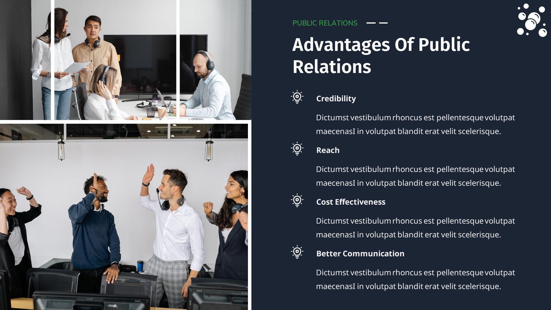 Connecpedia - Public Relations PowerPoint Template, Presentation Templates