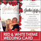 Red & White Theme Wedding Invitation Card, Print Templates | GraphicRiver