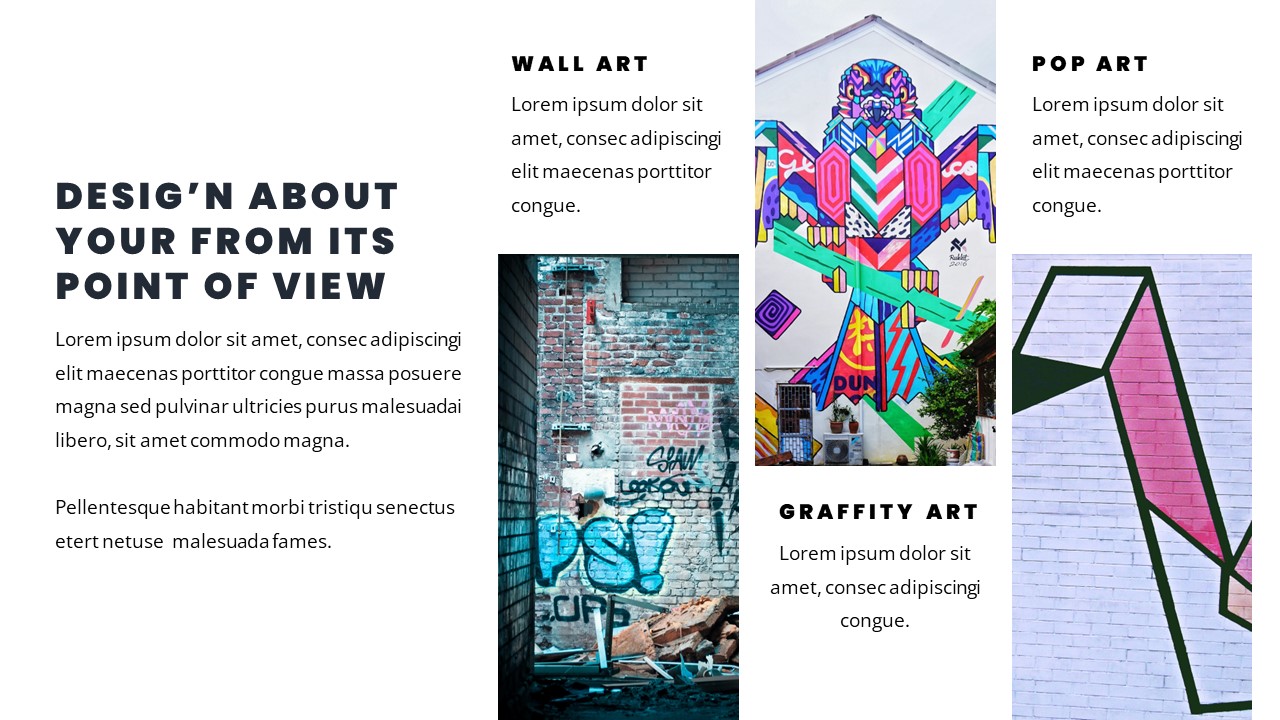 Gravit - Pop Art & Graffiti Powerpoint Template, Presentation Templates