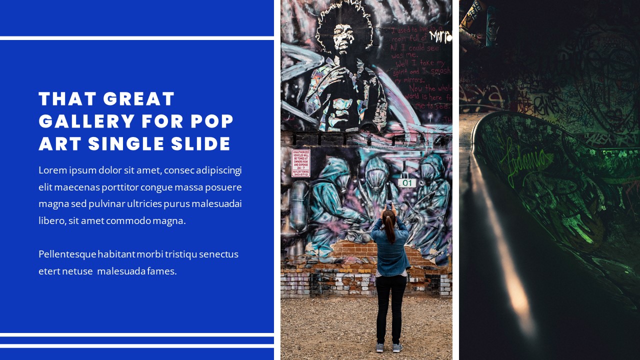 Gravit - Pop Art & Graffiti Powerpoint Template, Presentation Templates
