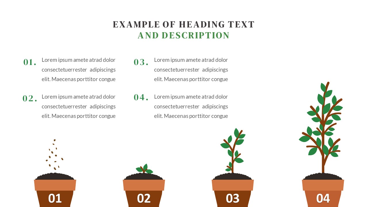 Greeny - Minimalist Plant Powerpoint Template, Presentation Templates