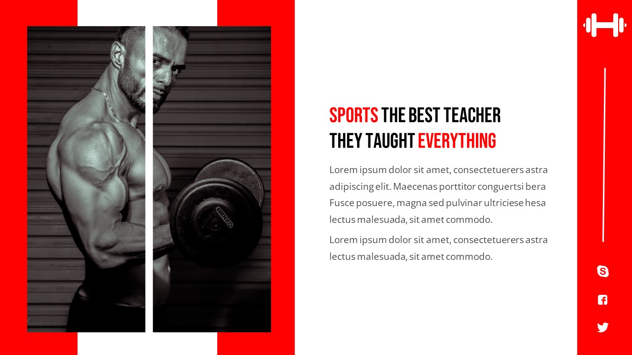 Gymnistik - Fitness and Gym Powerpoint Template, Presentation Templates