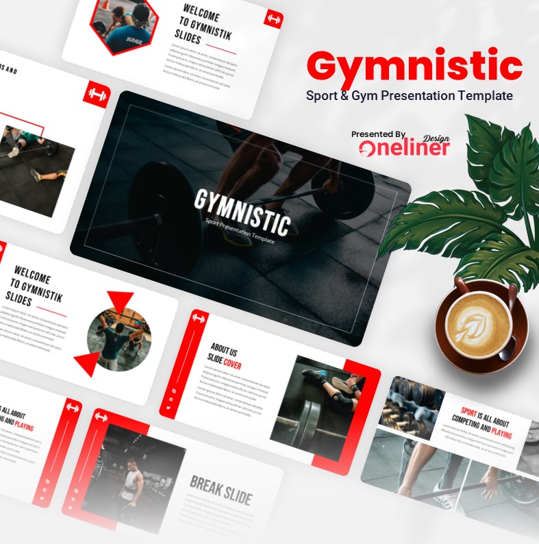 Gymnistik - Fitness and Gym Powerpoint Template, Presentation Templates