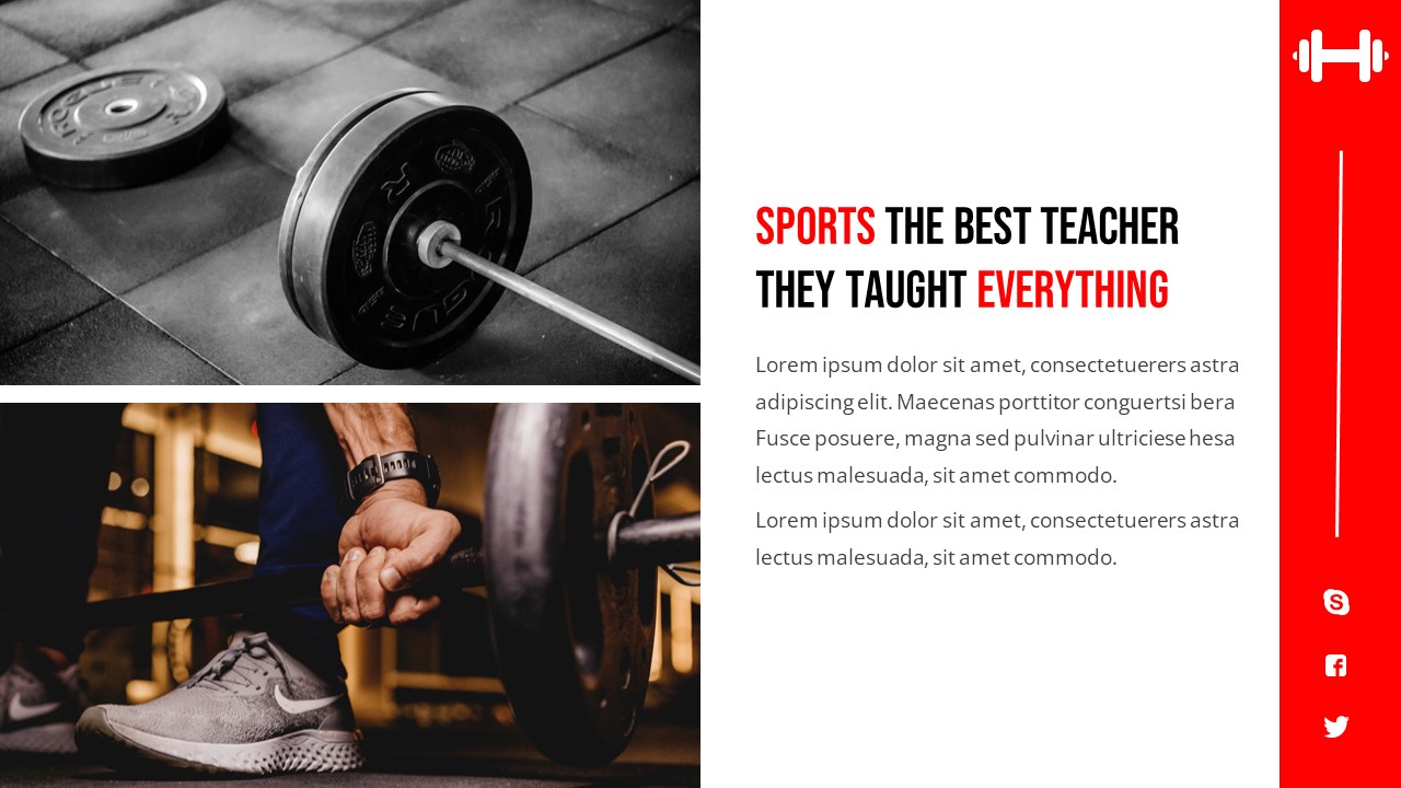Gymnistik - Fitness and Gym Keynote Template, Presentation Templates