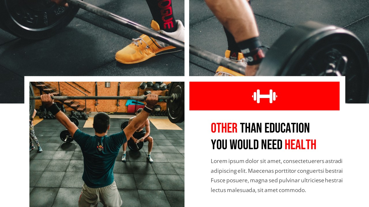 Gymnistik - Fitness and Gym Google Slides Template, Presentation Templates